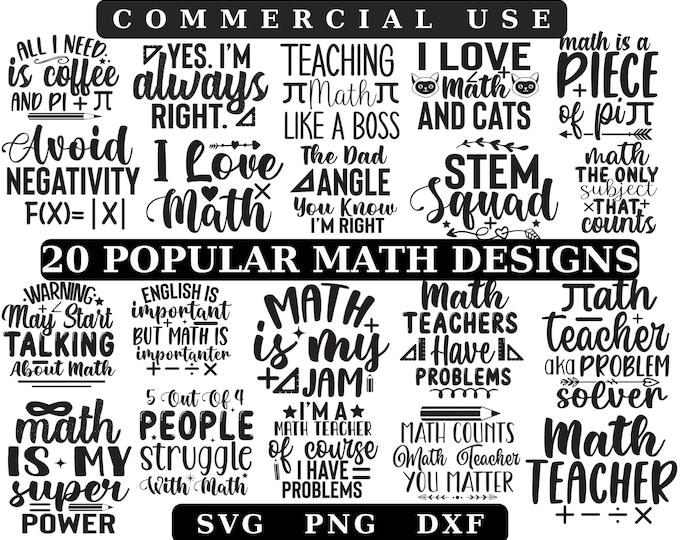 Math Svg Math Png Math Svg for Cricut Shirt Math Png for Shirts Math ...