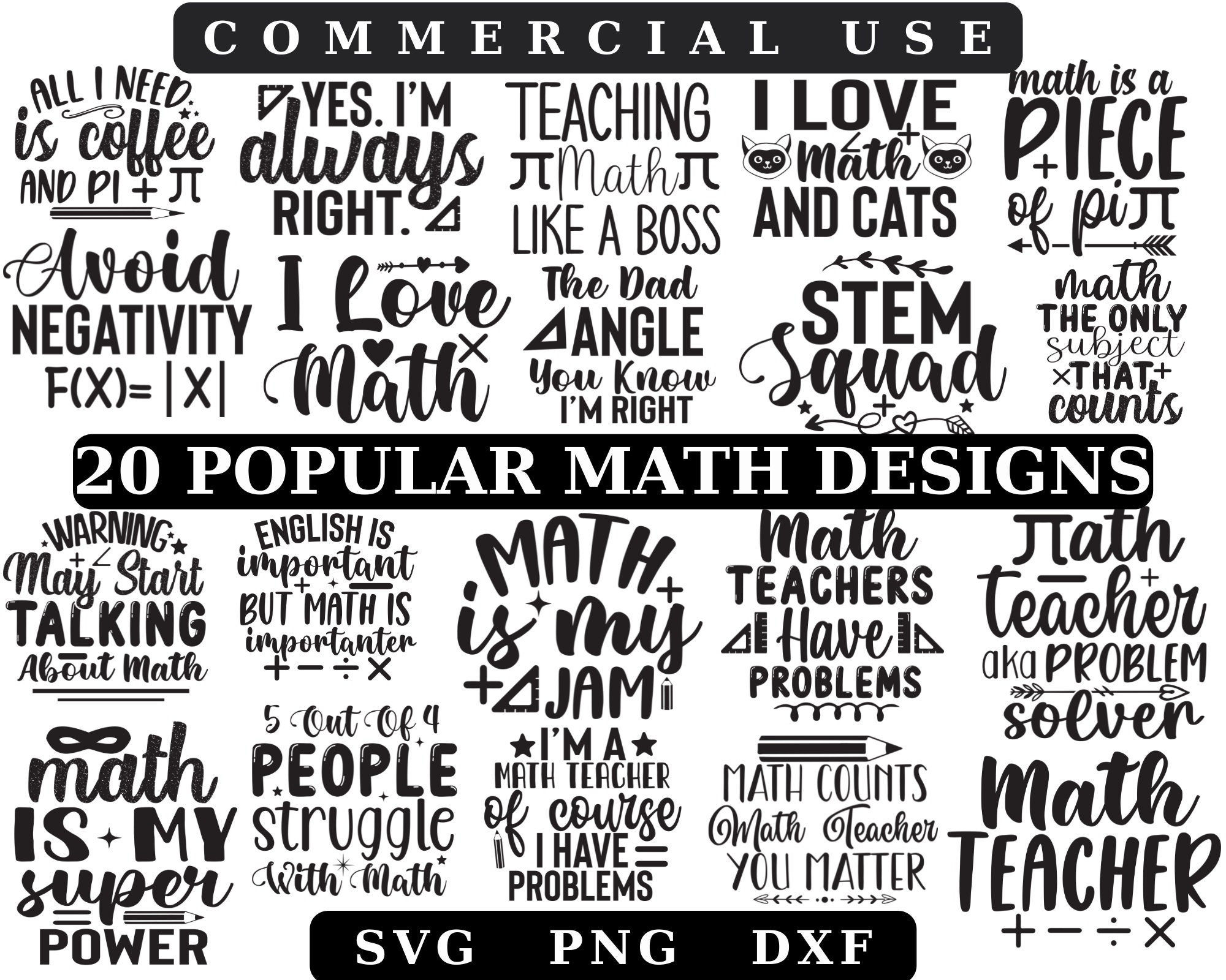 Math SVG Math Svg Bundle Math Teacher SVG Math Teacher - Etsy Canada