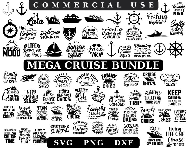 Cruise Mega SVG Bundle Cruise Svgthe Cruise Ship Svgsalty - Etsy