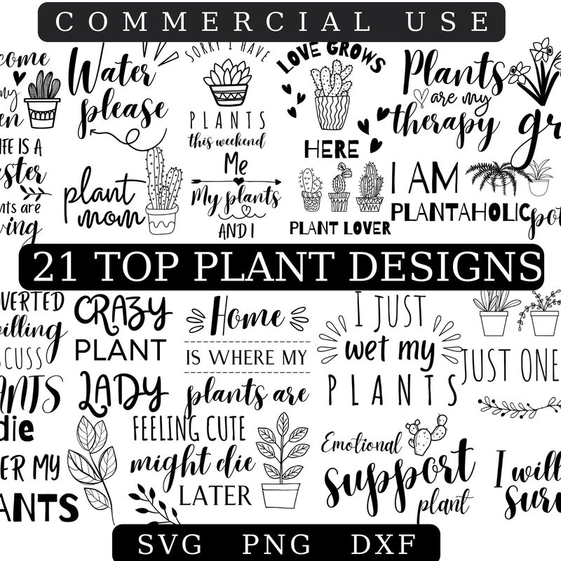 Plant Svg - Etsy