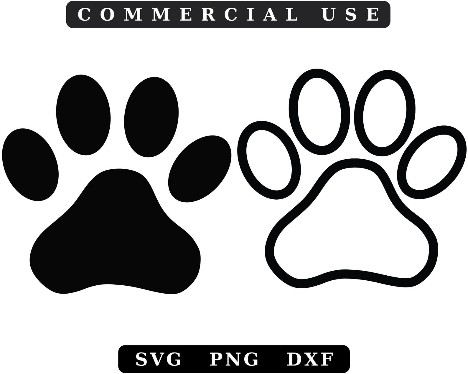 Paw Svg Paw Print Svg Dog Paw Svg Cat Paw Clipartpaw With - Etsy Canada