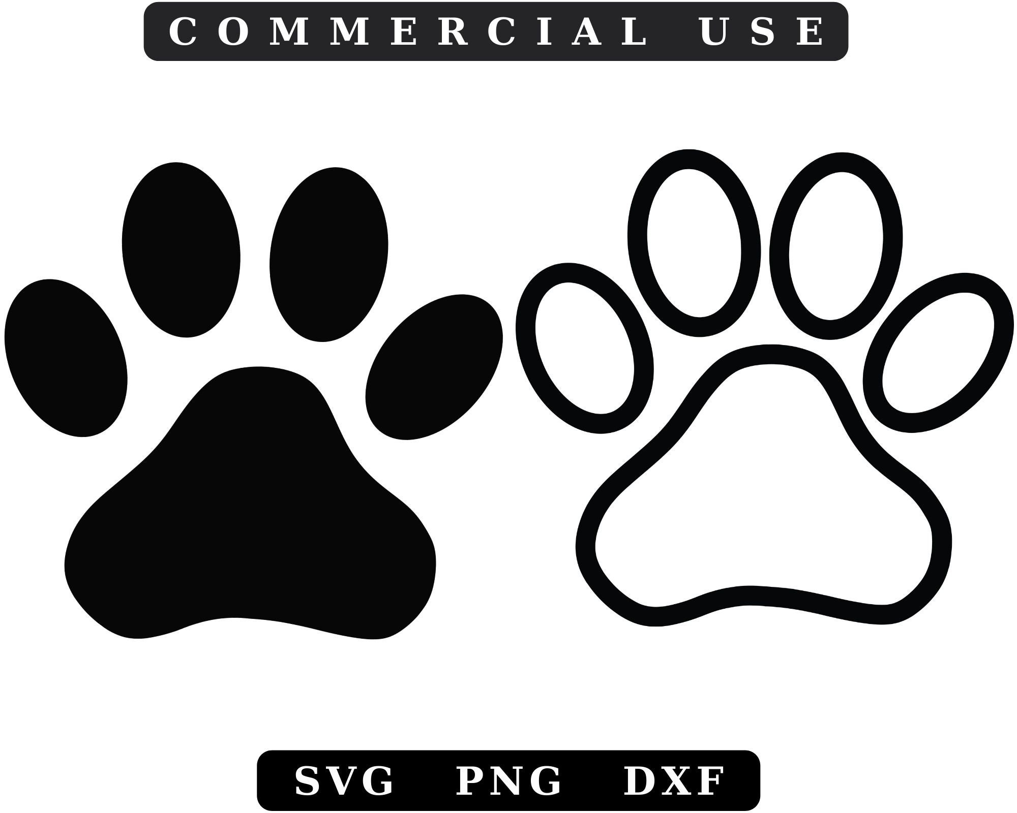 Paw Svg Paw Print Svg Dog Paw Svg Cat Paw Clipartpaw With - Etsy Canada