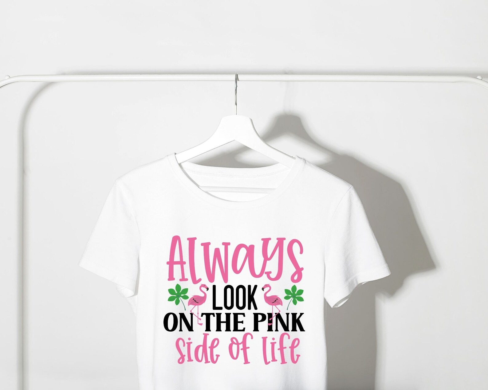 ALWAYS LOOK ON the Pink Side of Life Svg Flamingo Svg Png Dxf - Etsy