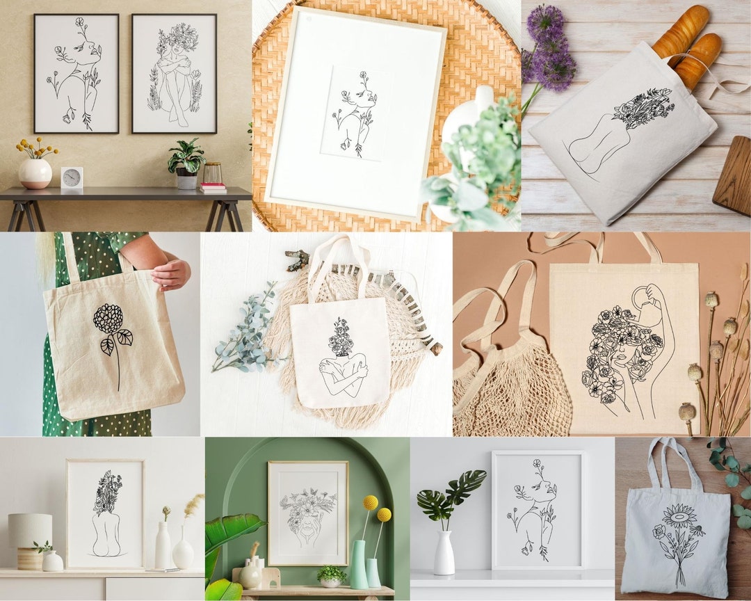 Female Line Art SVG PNG DXF - Woman Line Art Print - Line Art Svg ...