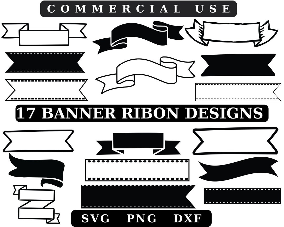 Banner Svg Bundle, Banner Clipart, Banner Png, Banner Vector, Banner ...