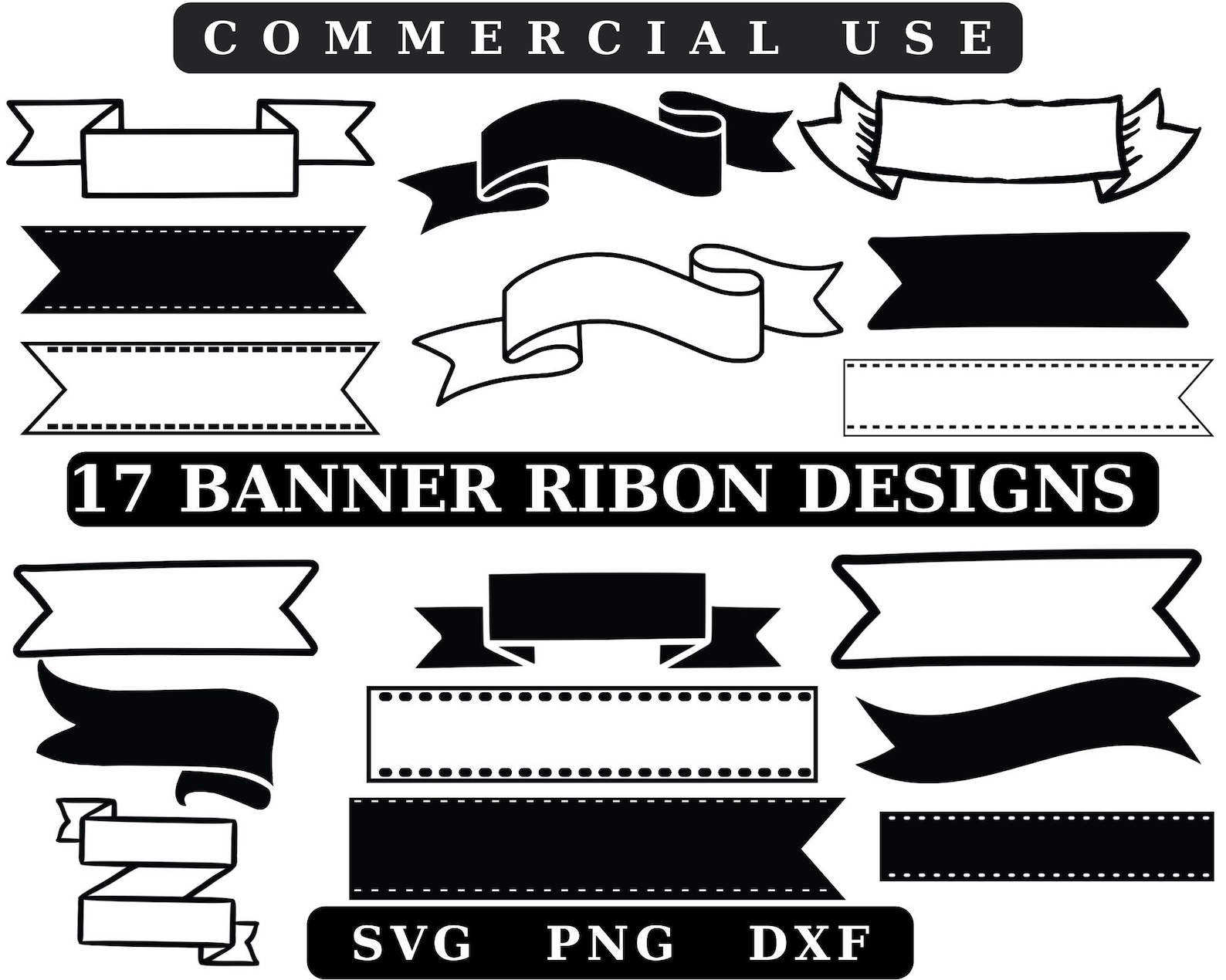 Banner Svg Bundle Banner Clipart Banner Png Banner Vector - Etsy Australia