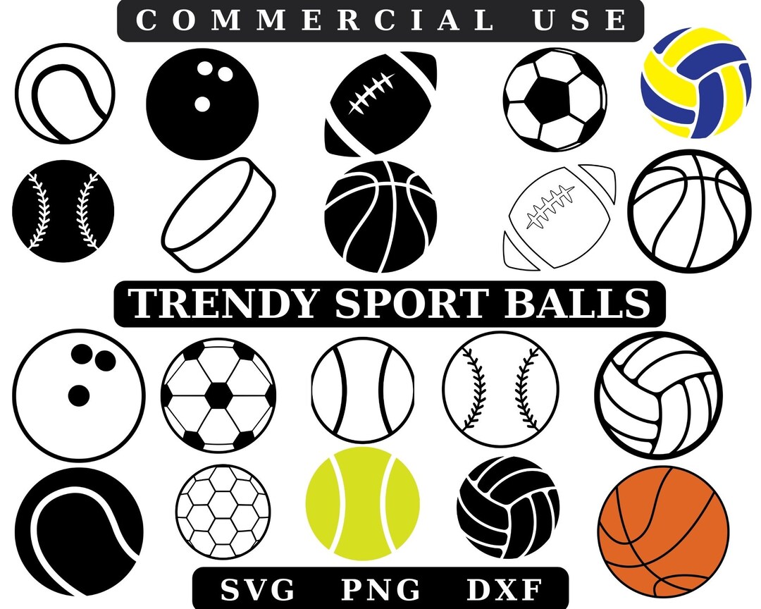Sports Balls Svg,baseball Svg,football Svg,sports Ball,basketball Ball ...
