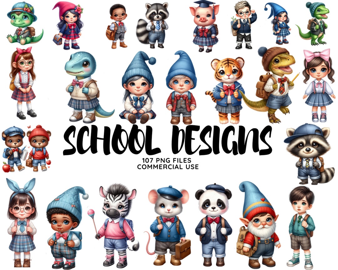 School Kids Clipart, Back to School Clipart, School Student ...