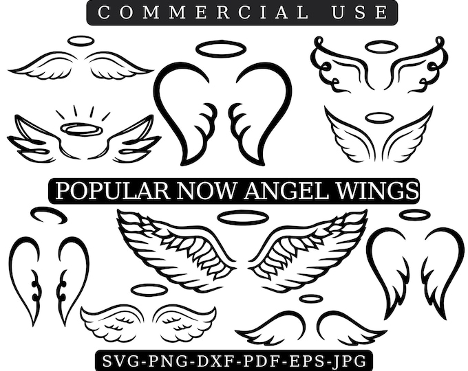 Wings Font SVG Angel Font SVG Flying SVG Font for Cricut Font Svg Wing ...