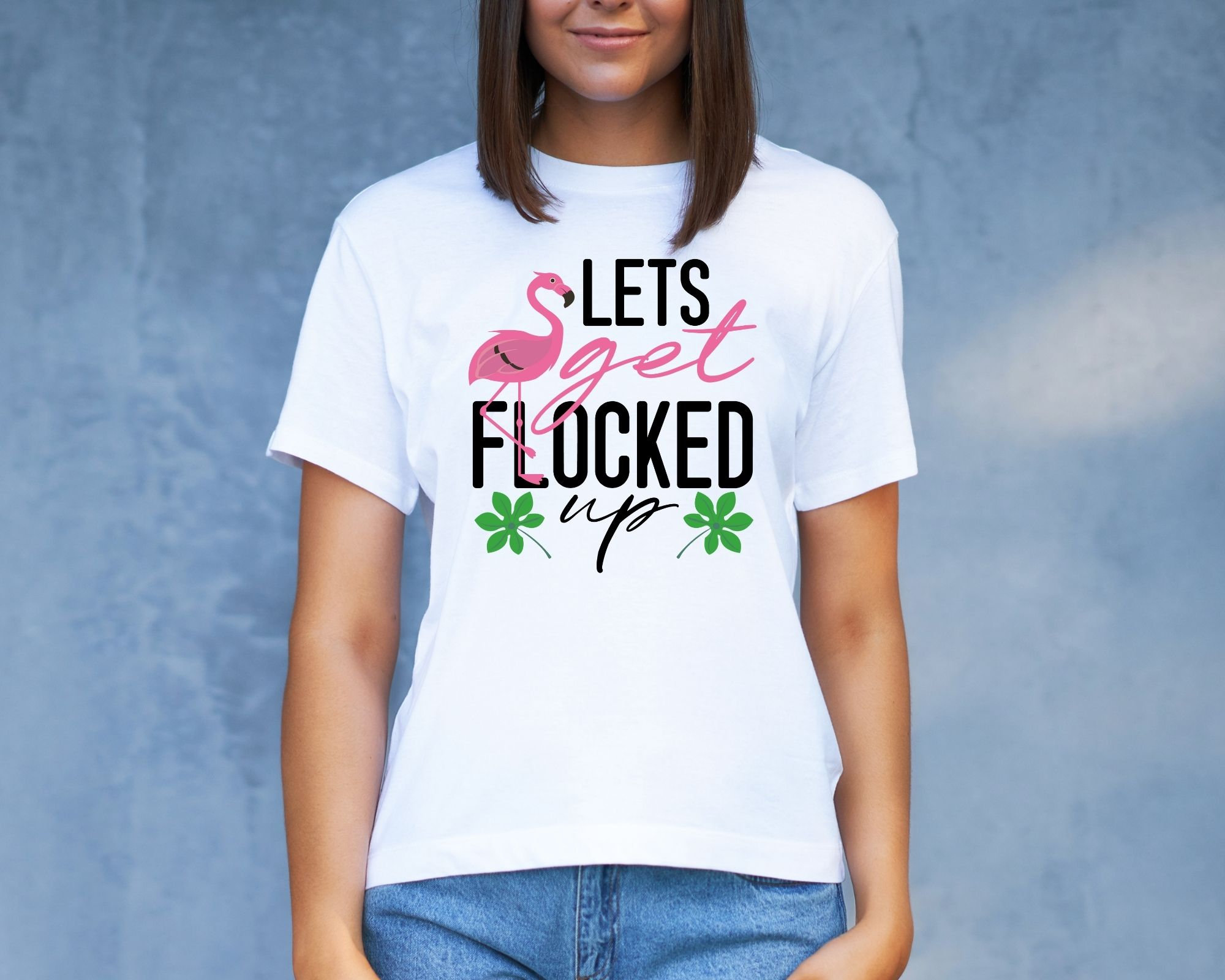 LET'S GET FLOCKED up Svg Flamingo Svg Png Dxf Eps | Etsy