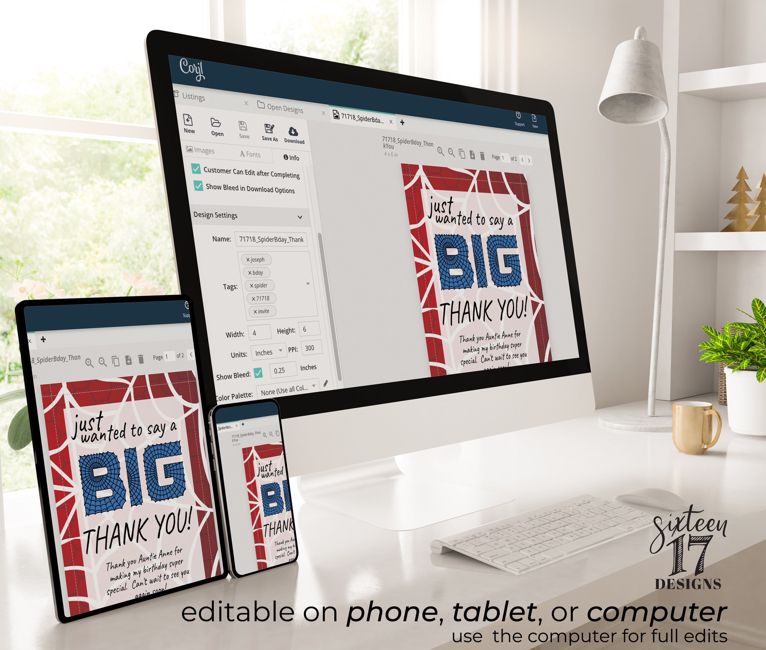 Superhero Happy Birthday Thank You Superhero Party Super - Etsy