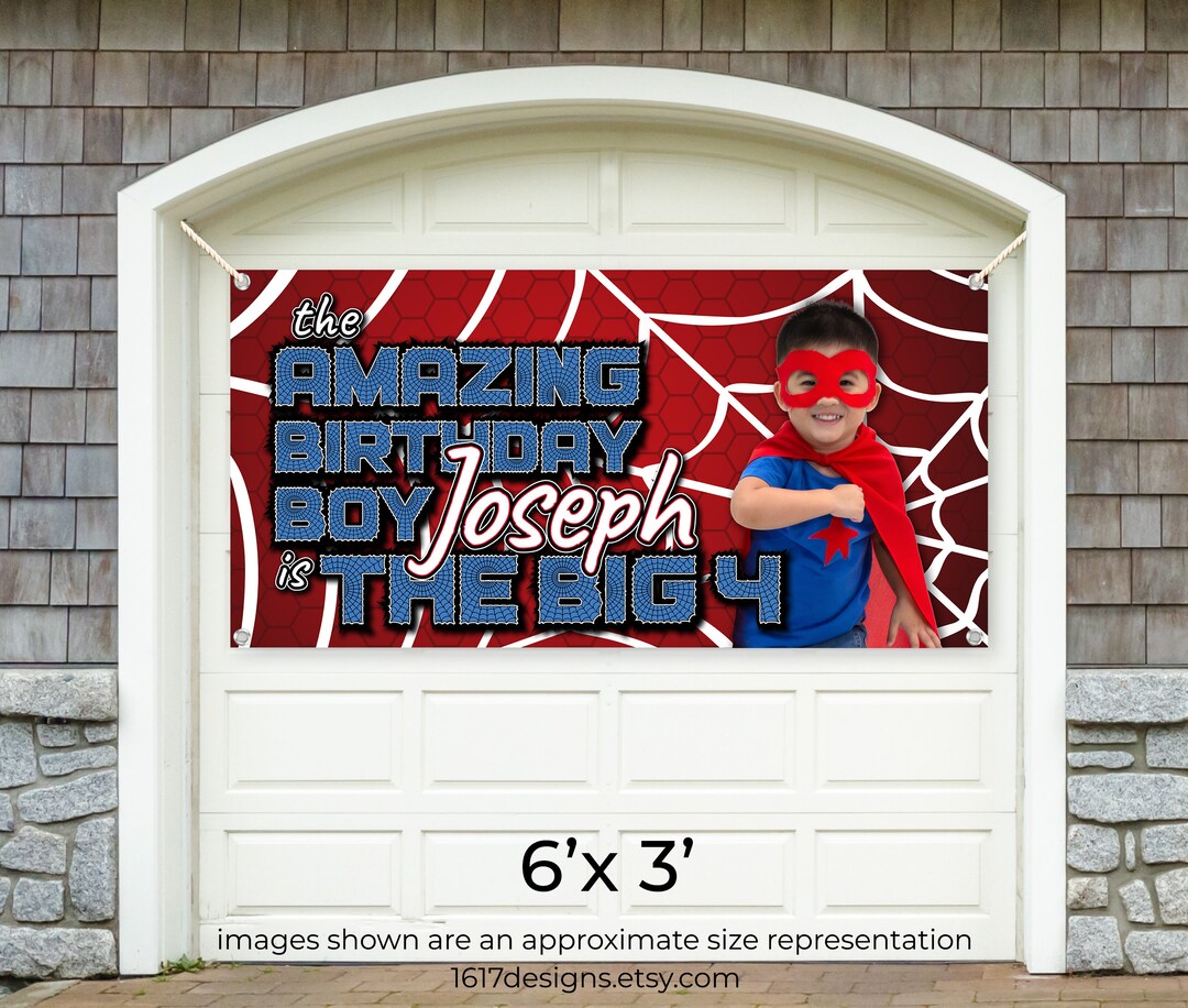 Superhero Happy Birthday Banner, Superhero Party, Super Hero ...