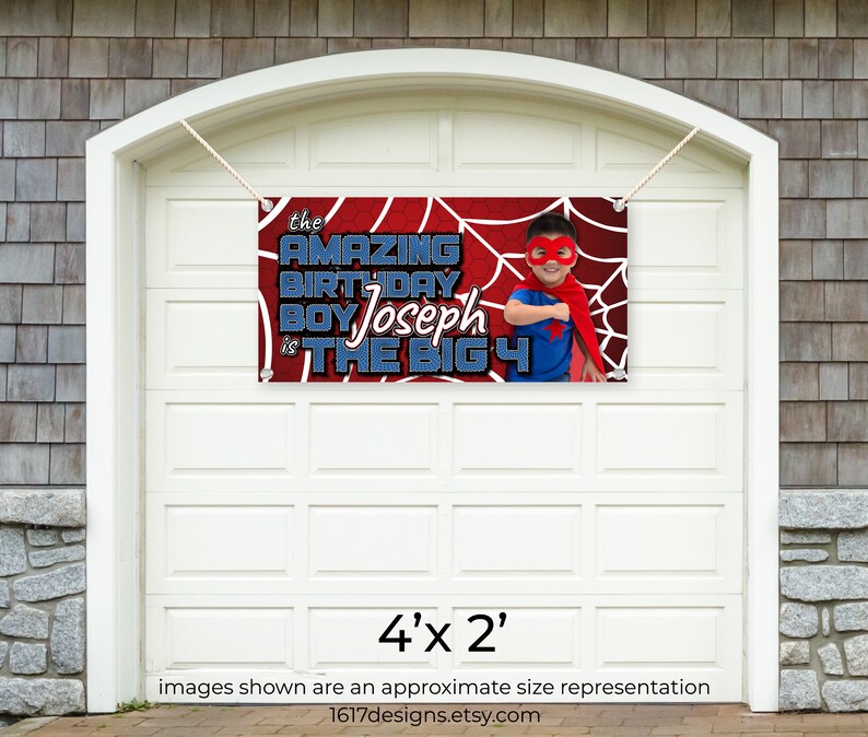 Superhero Happy Birthday Banner Superhero Party Super Hero - Etsy