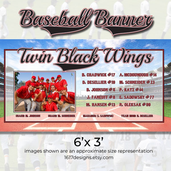 Baseball Championship Banner - Etsy