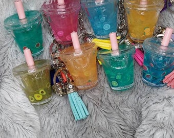 Mini Drink Keychains - Etsy