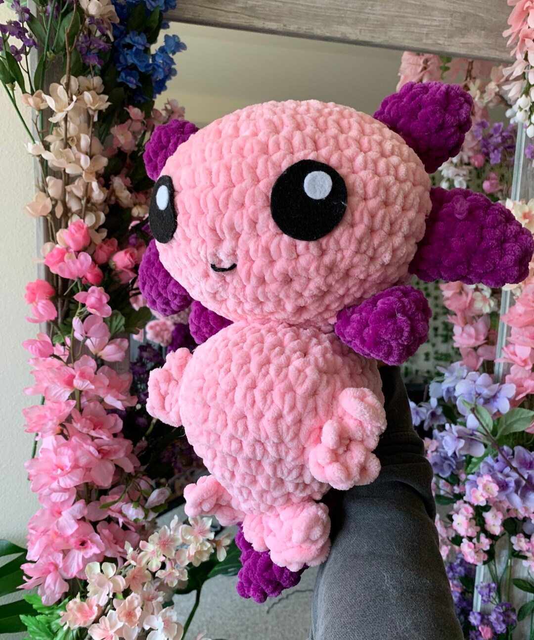 Giant Axolotl Plush - Etsy