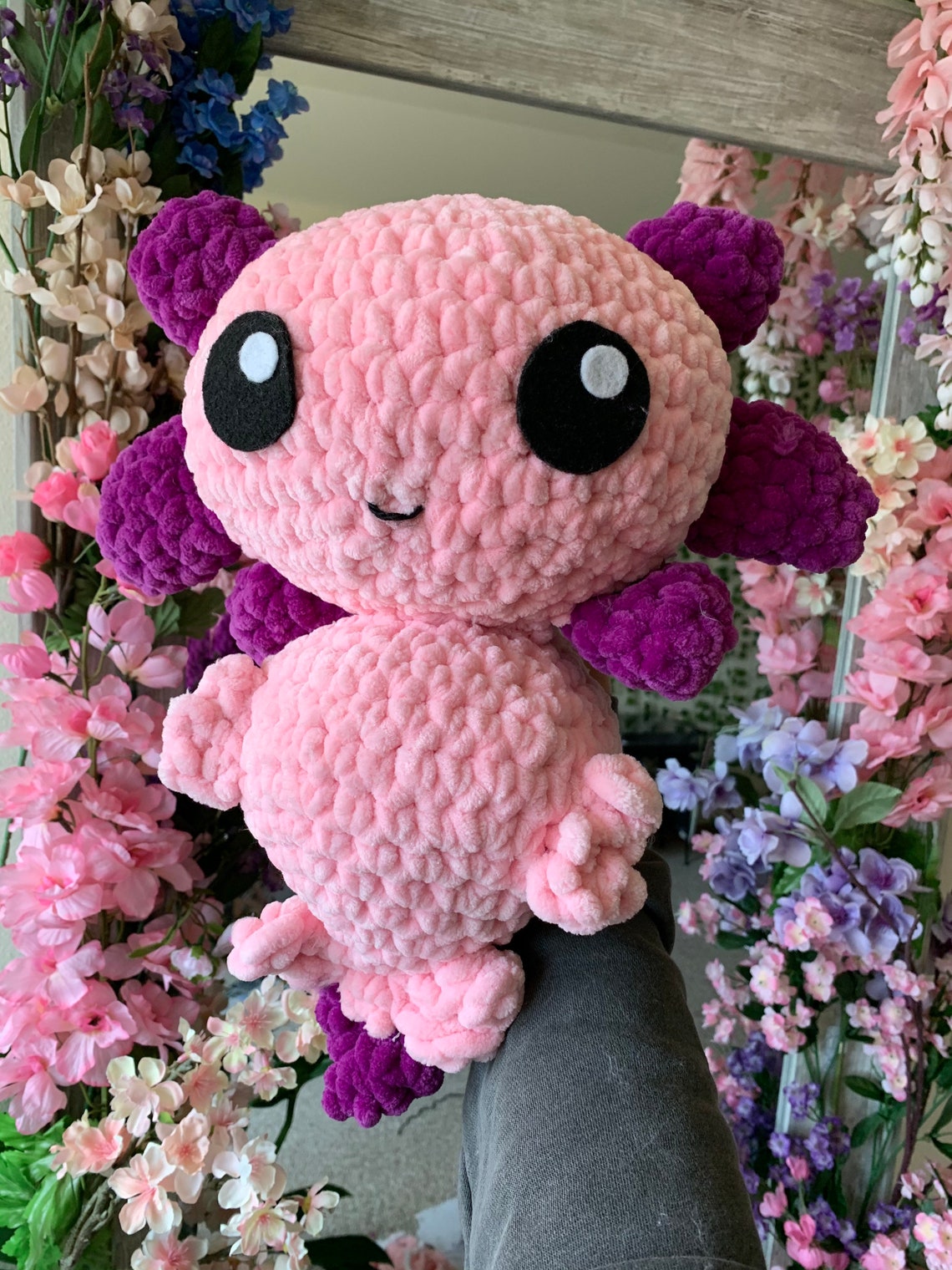 Giant Axolotl Plush - Etsy