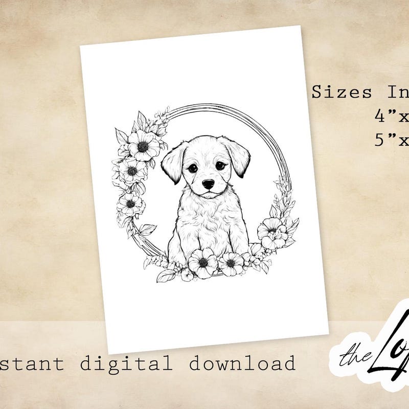 Puppy Birthday Card - Etsy