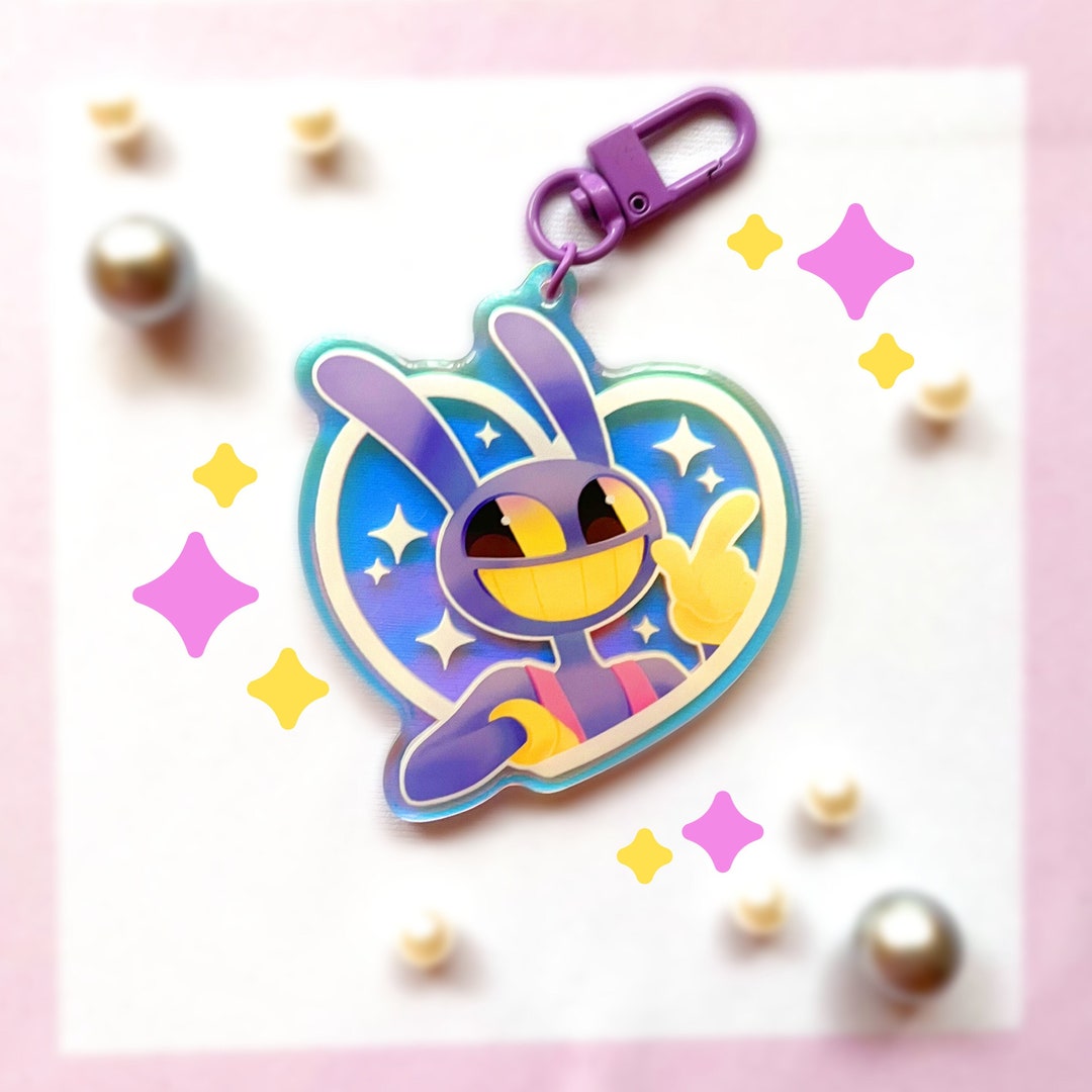 Jax Holographic Keychain the Amazing Digital Circus - Etsy