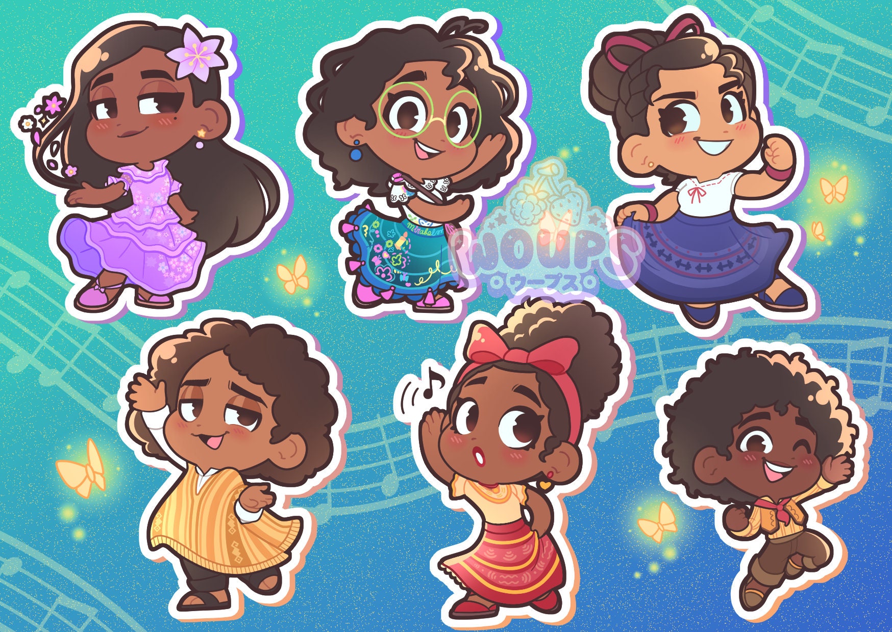 Encanto Madrigal Kids Sticker Sheet | Etsy New Zealand