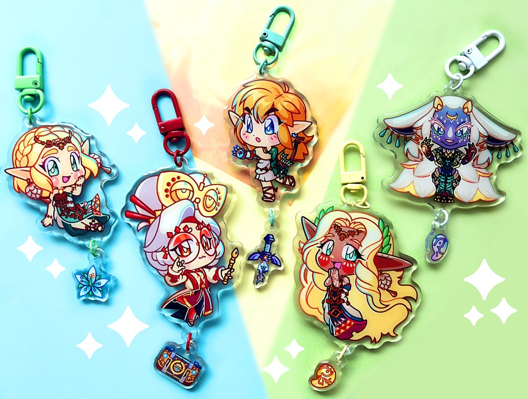 Zelda Tears of the Kingdom Linked Keychain Link Rauru Zelda Sonia Purah ...