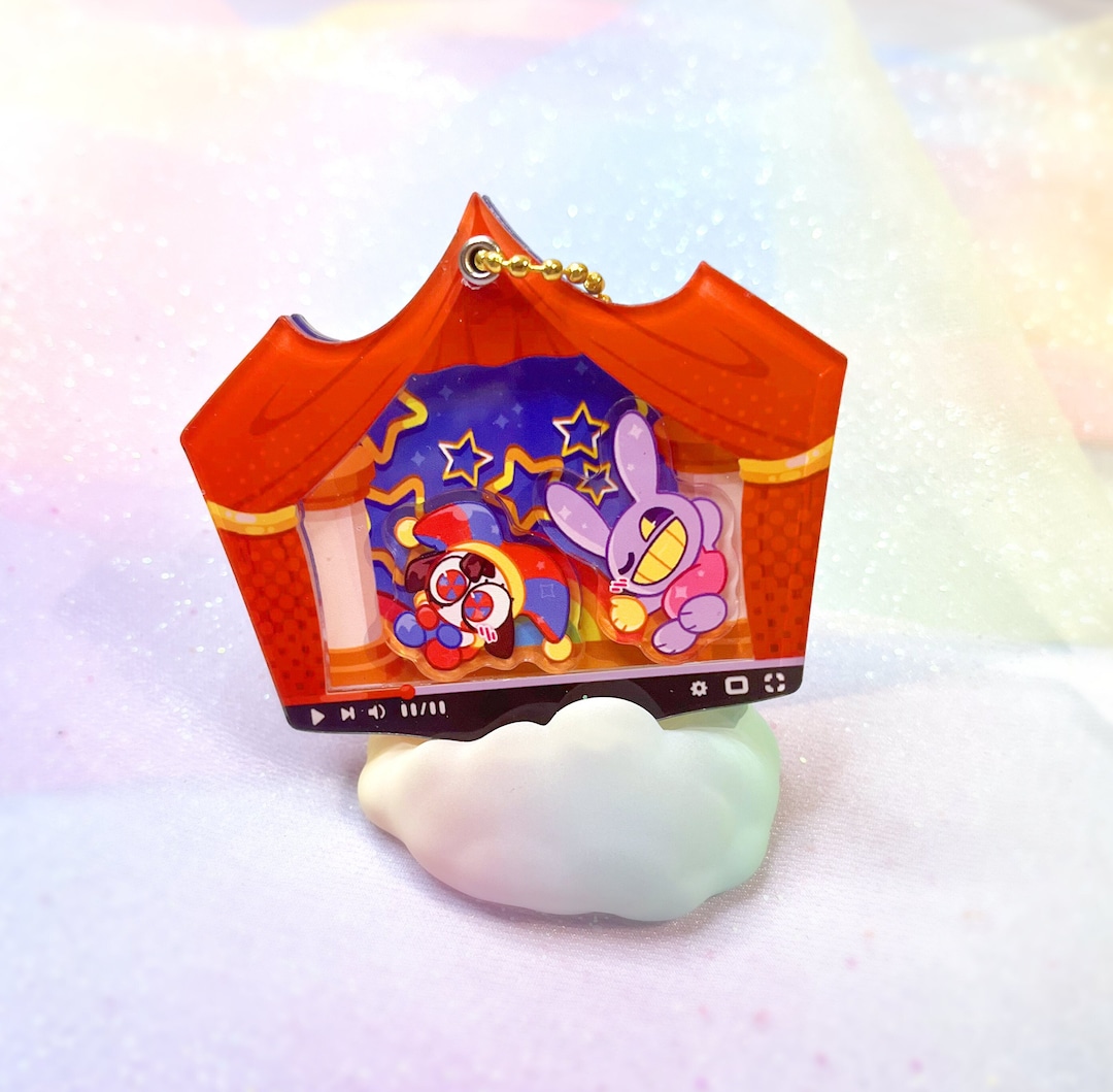 The Amazing Digital Circus - Openable Shaker Keychain Charm - Etsy