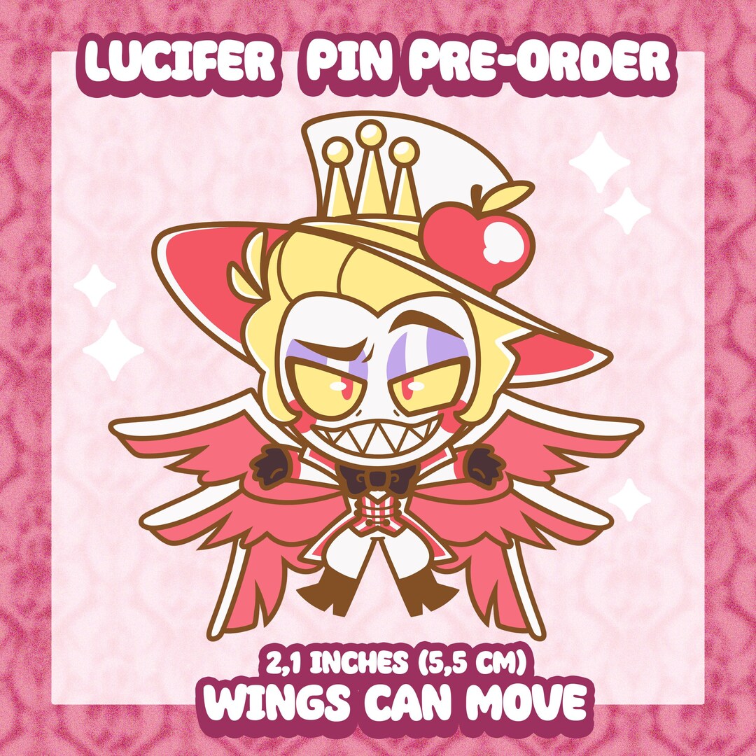 PREORDER Hazbin Hotel Lucifer Spring Enamel Pin - Etsy Australia