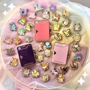 Pokédex Hinged Enamel Pin Mini Switchable Pokémon Pins - Etsy Canada