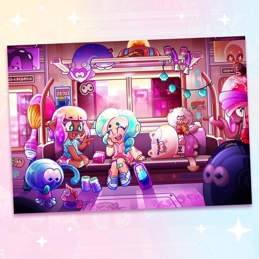 Splatoon Train A4 Print - Etsy