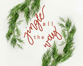 Christmas Jingle Bells Jingle All the Way Print. Christmas Bell Mantle ...