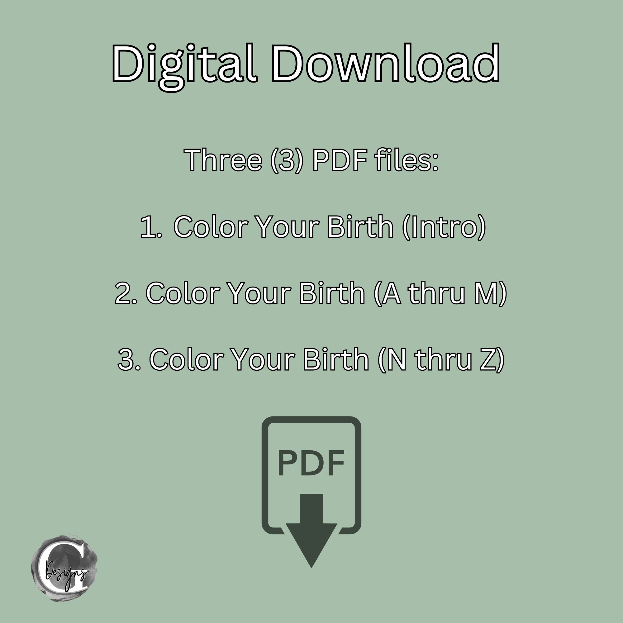 Color Your Birth | Color Your Own Birth Affirmations - From A to Z ...