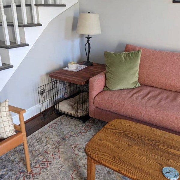 Double Wooden Dog Crate Entertainment Center Diy Dog Kennel - Etsy Canada