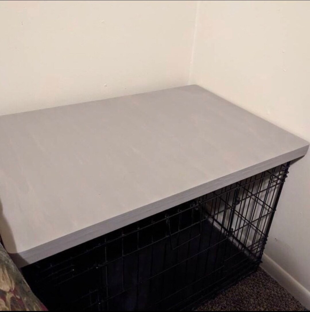 Safety Lip Included Dog Kennel Wood Table Top Dog Kennel Cover ...