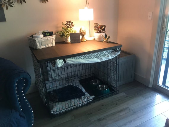 Dog Kennel Table Top Dog Crate Table Top - Etsy