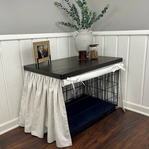 Safety Lip Included Dog Kennel Wood Table Top Dog Kennel Cover ...