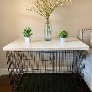 Dog Crate Table Top, Dog Kennel Furniture, Dog Gift, Custom Pet ...