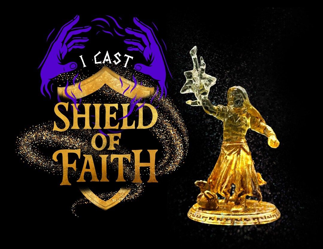 I Cast Shield of Faith - Magic Mini 3D Printing Service (heroforge) - Etsy