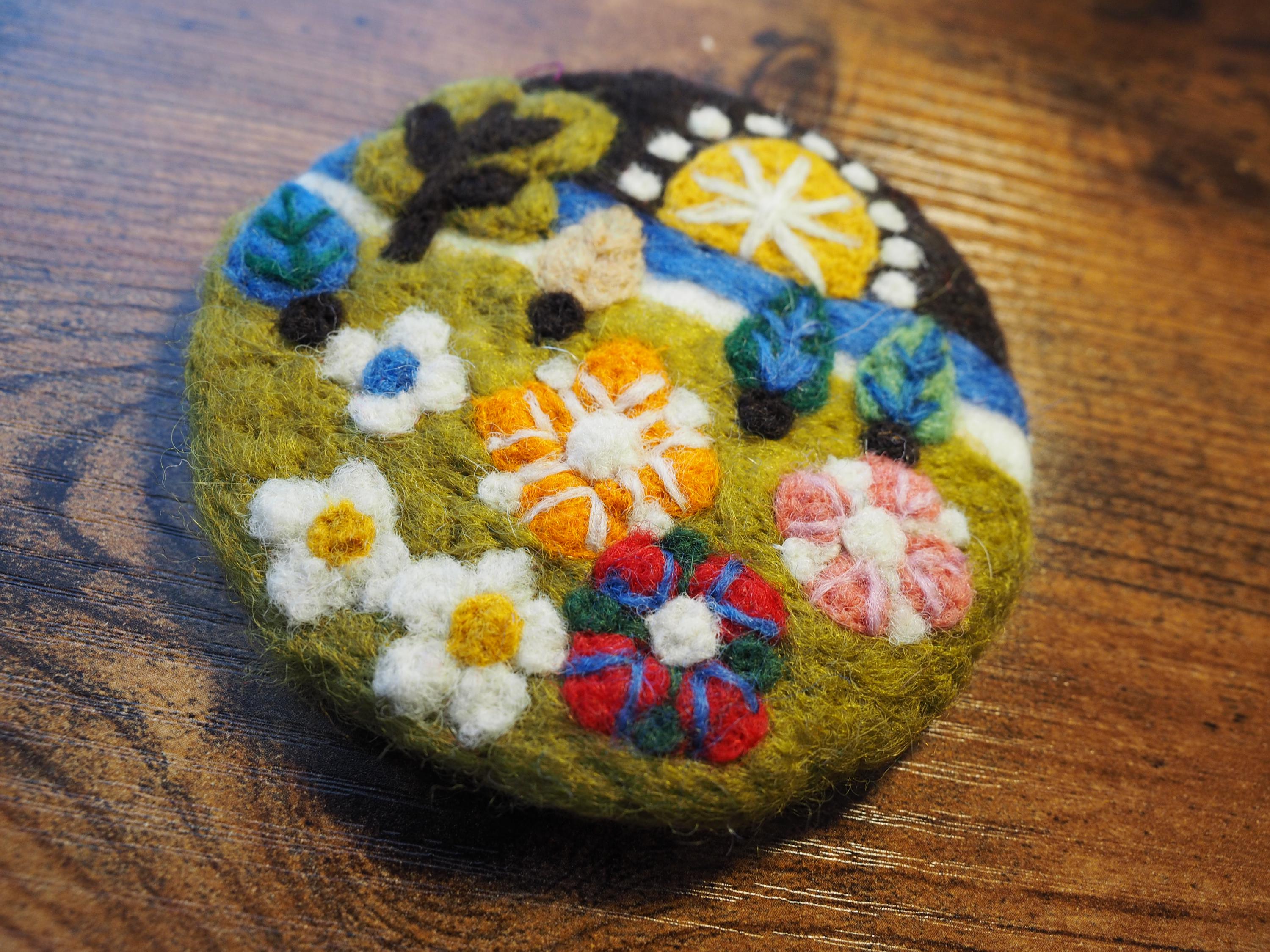 Handmade Wool Felt Coaster - Etsy
