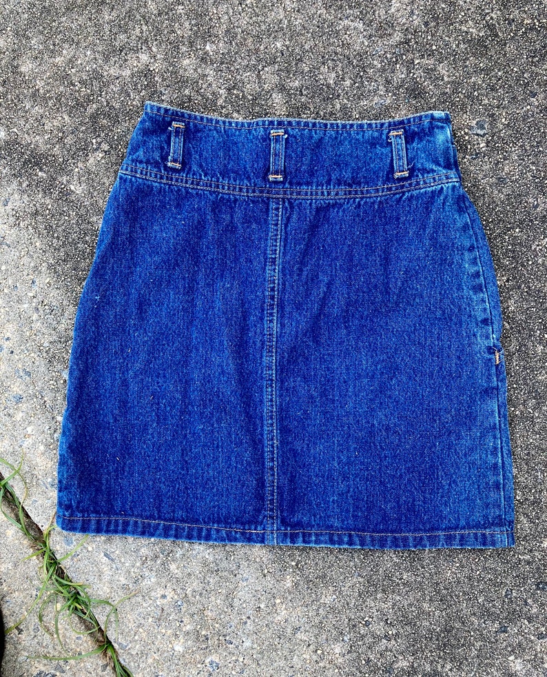 Girls Vintage Denim Skirt Size 10 Etsy