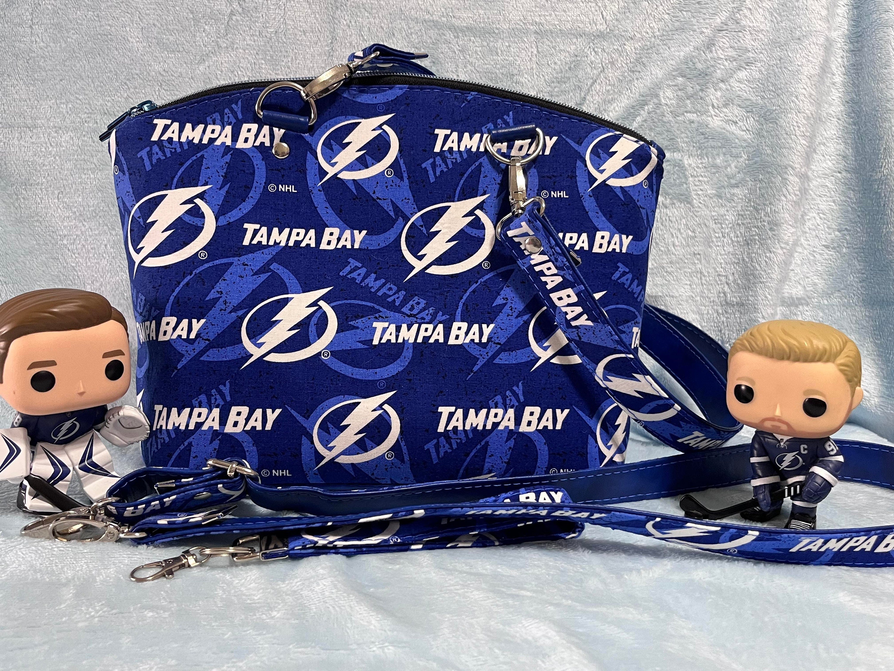 Tampa Bay Lightning Fan Made Purse Bag/ Game Day Bag/ Champa Bay Purse ...