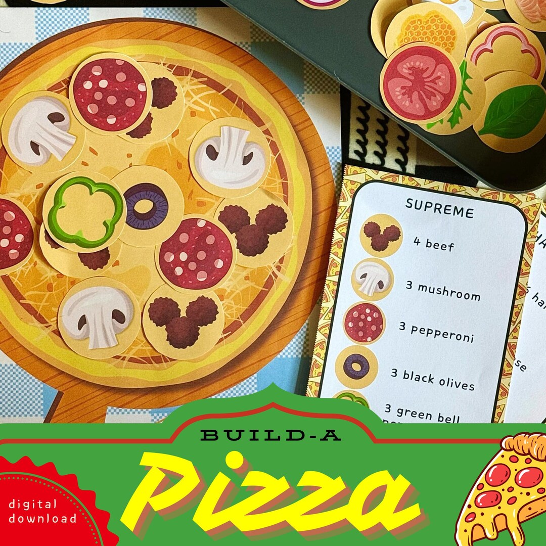 Build A Pizza, Make a Pizza, Kids Activities, Pretend Play, Homeschool ...