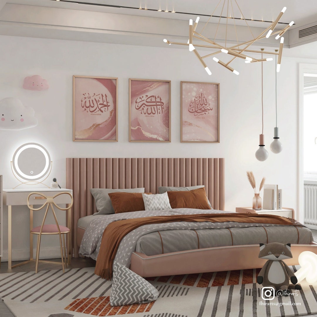 Set of 3 Arabic Calligraphy Prints/islamic Modern Calligraphy Posters ...