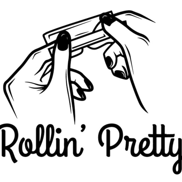 Rolling Pretty Svg - Etsy