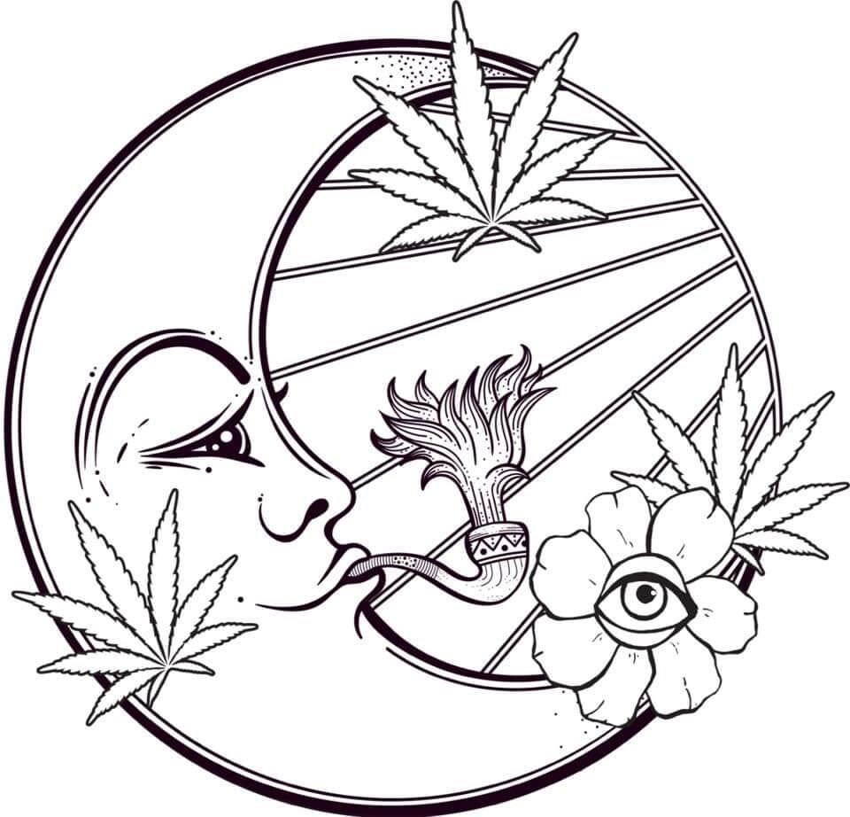 Stoner Moon SVG Etsy
