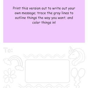 Printable and Coloring Birthday Card for Kids, DIY Birthday Card for ...