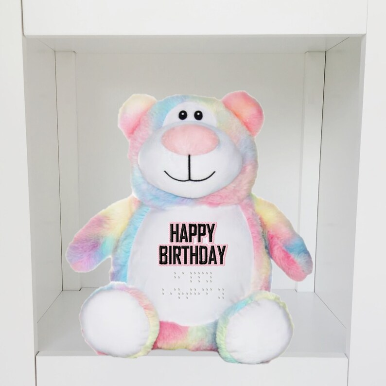 Multi- Color Pastel Braille Plushie - Etsy