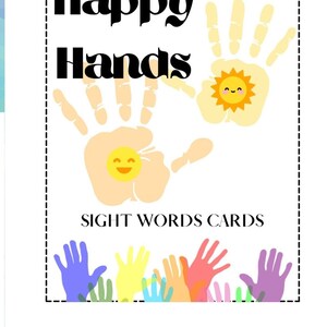 Sight Word Cards Digital Download / Preschool, Pre-k, and Kindergarten ...