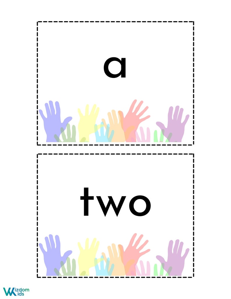 Sight Word Cards Digital Download / Preschool, Pre-k, and Kindergarten ...