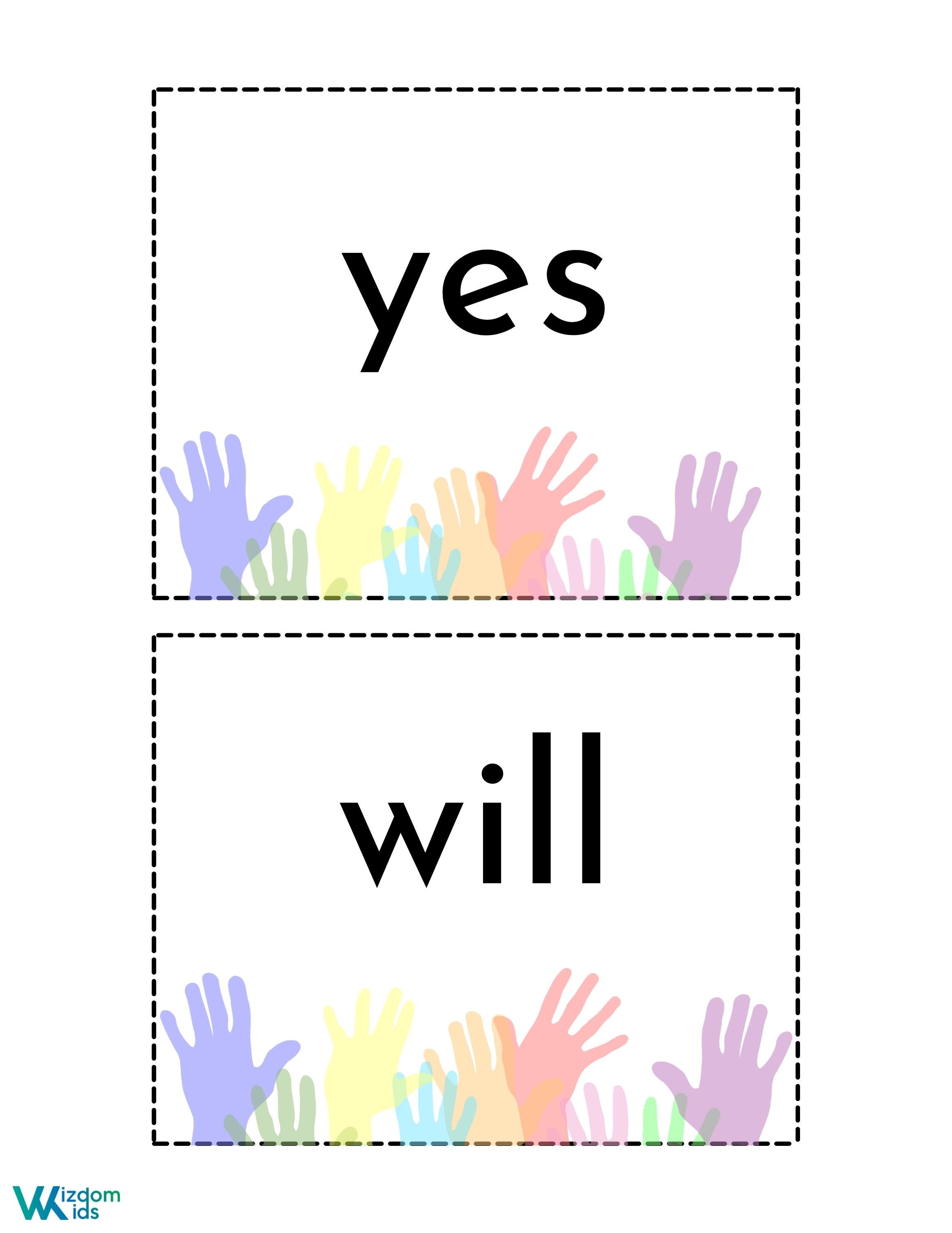 Sight Word Cards Digital Download / Preschool, Pre-k, and Kindergarten ...