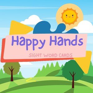 Sight Word Cards Digital Download / Preschool, Pre-k, and Kindergarten ...